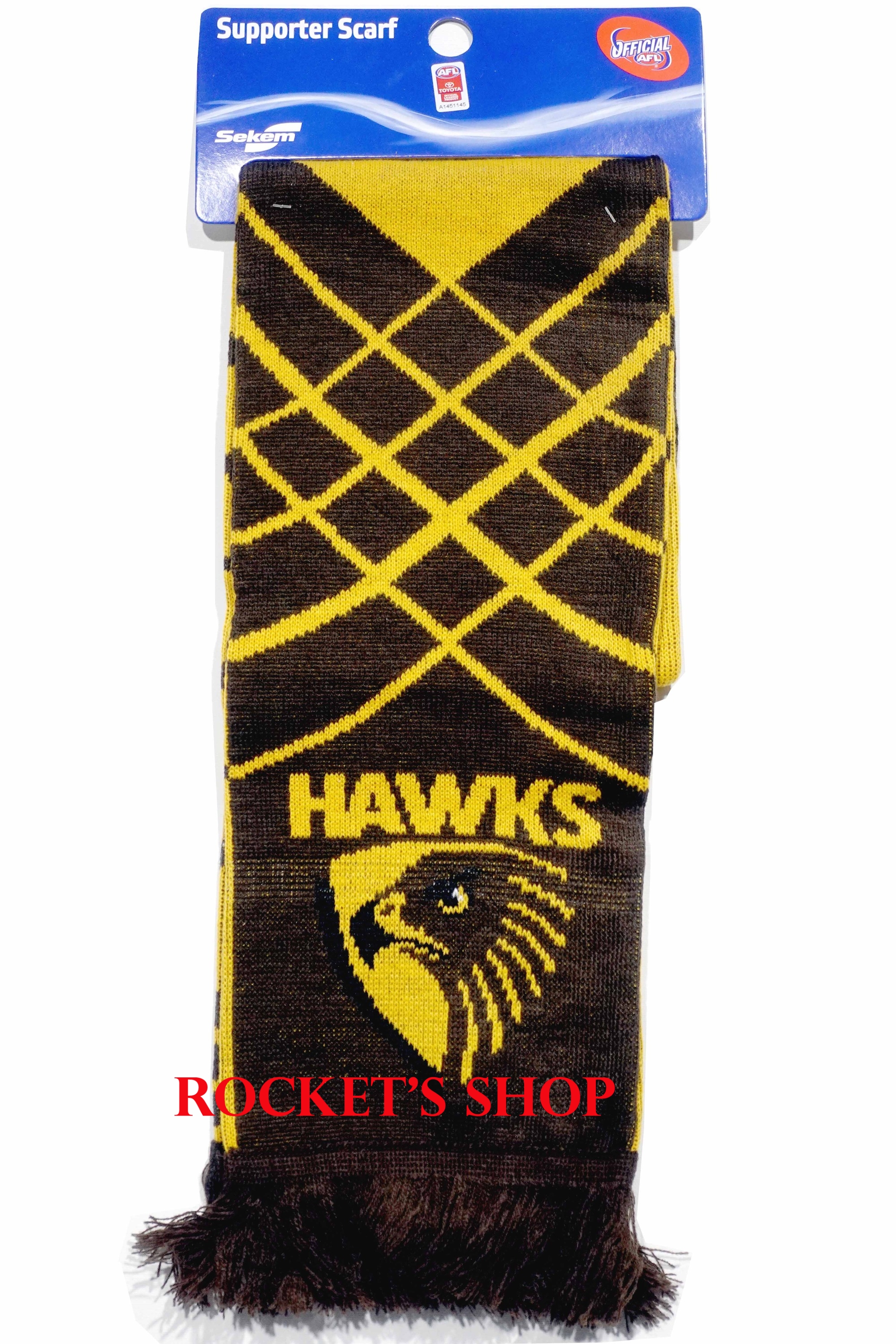 AFL HAWTHORN SUPPORT SCARF,Bandanas and scarfs