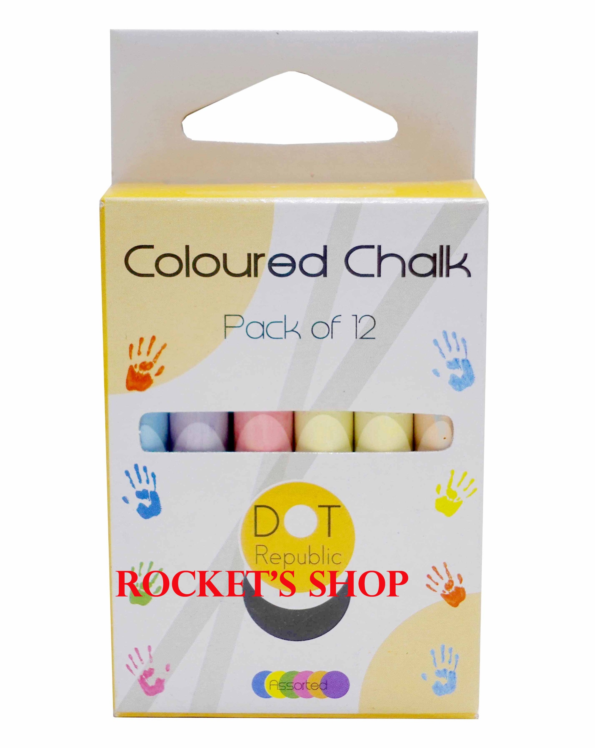COL CHALK PK OF 12,School supplies