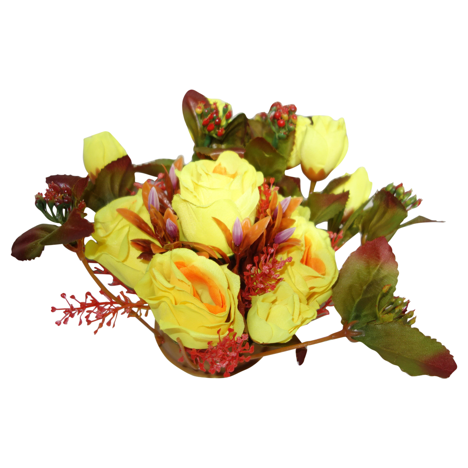 BOUQUET OF ROSE BLOOMS With Chives,>ARTIFICIAL FLOWERS