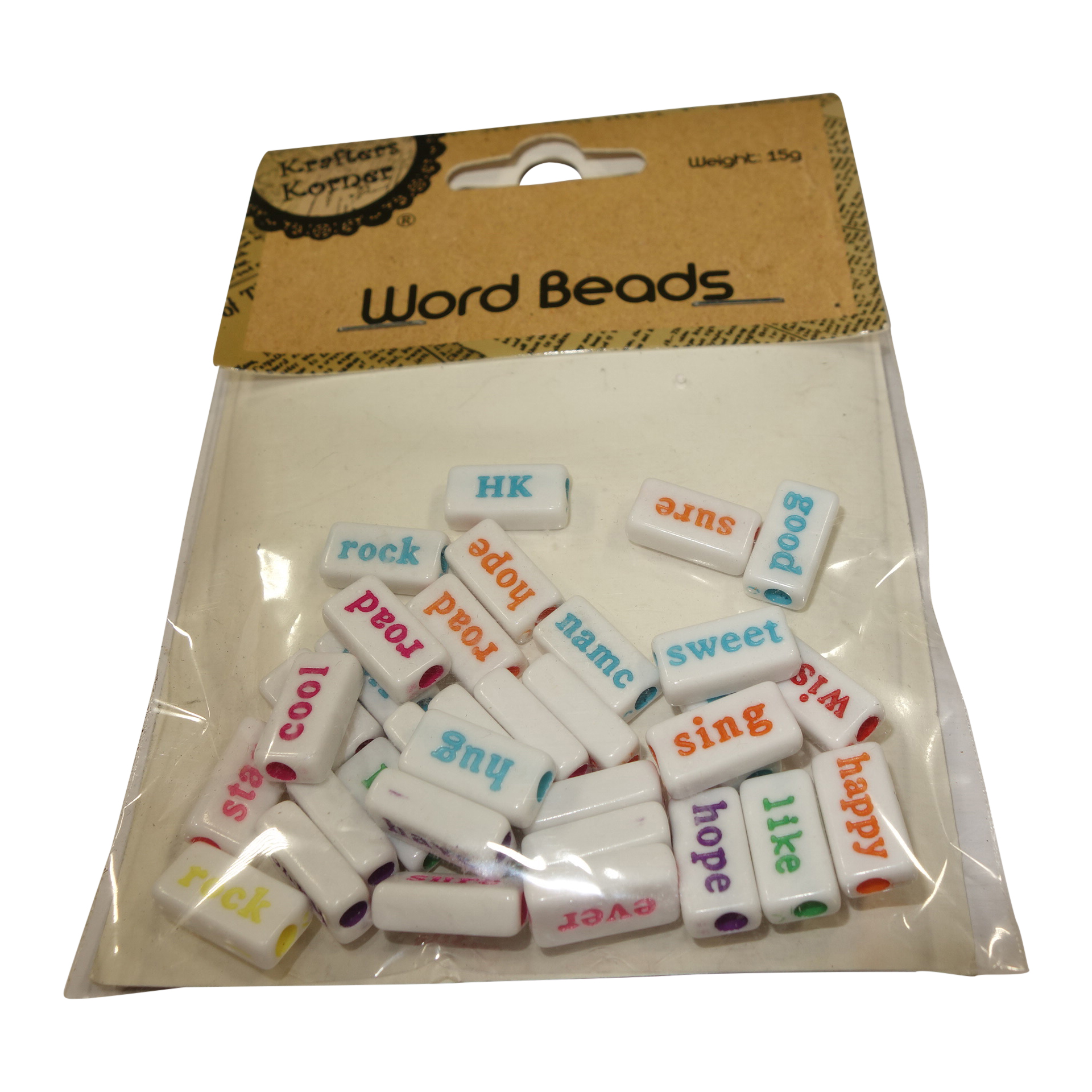 WORD BEADS,Craft Supplies
