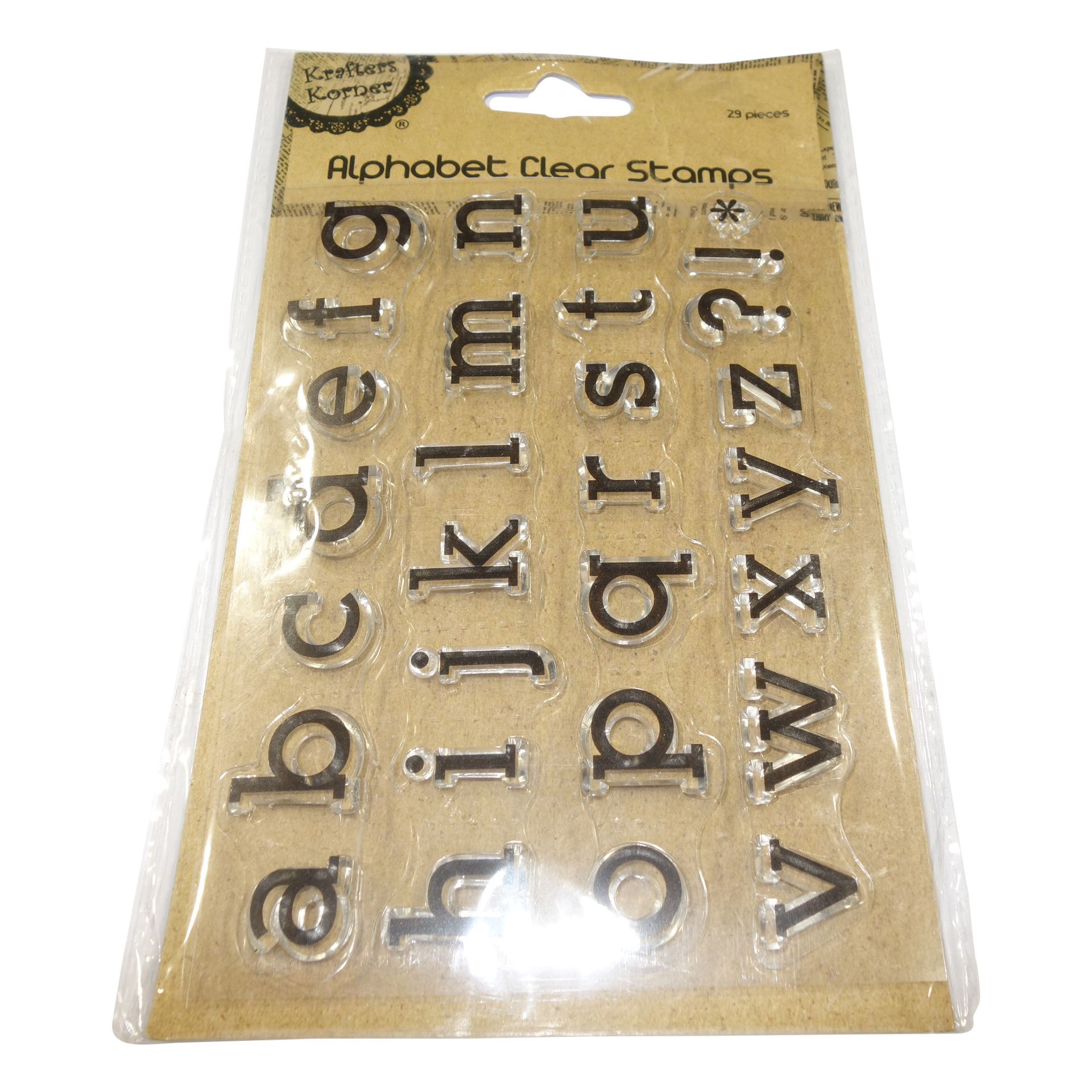 ALPHABET CLEAR STAMPS,Craft Supplies