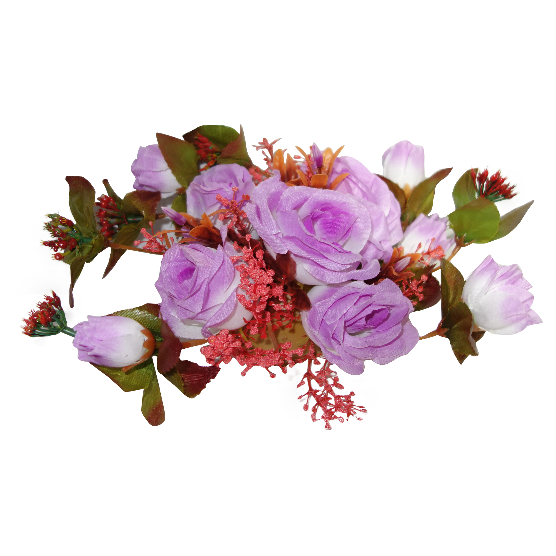 BOUQUET OF ROSE BLOOMS with Chives,>ARTIFICIAL FLOWERS