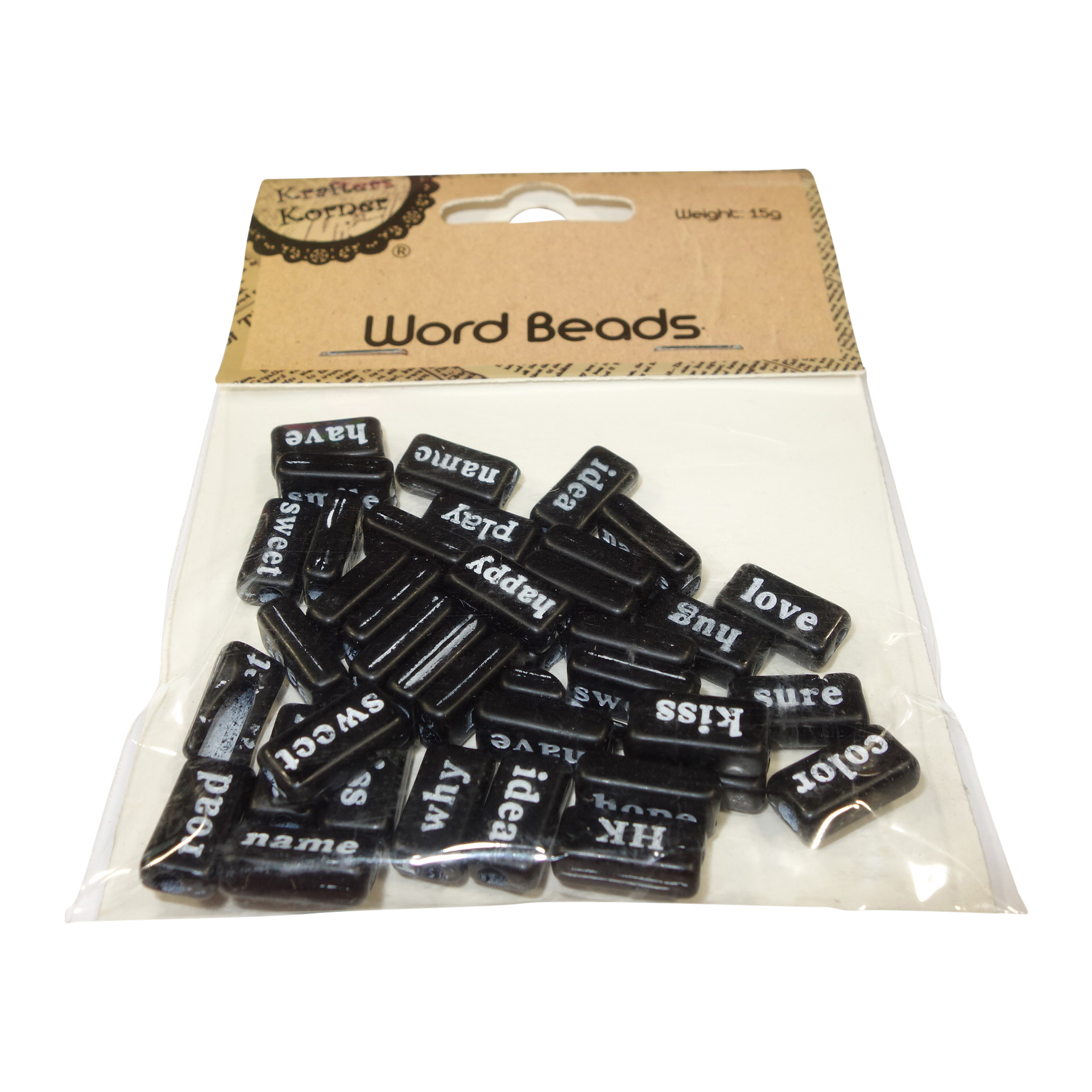 WORD BEADS,Craft Supplies