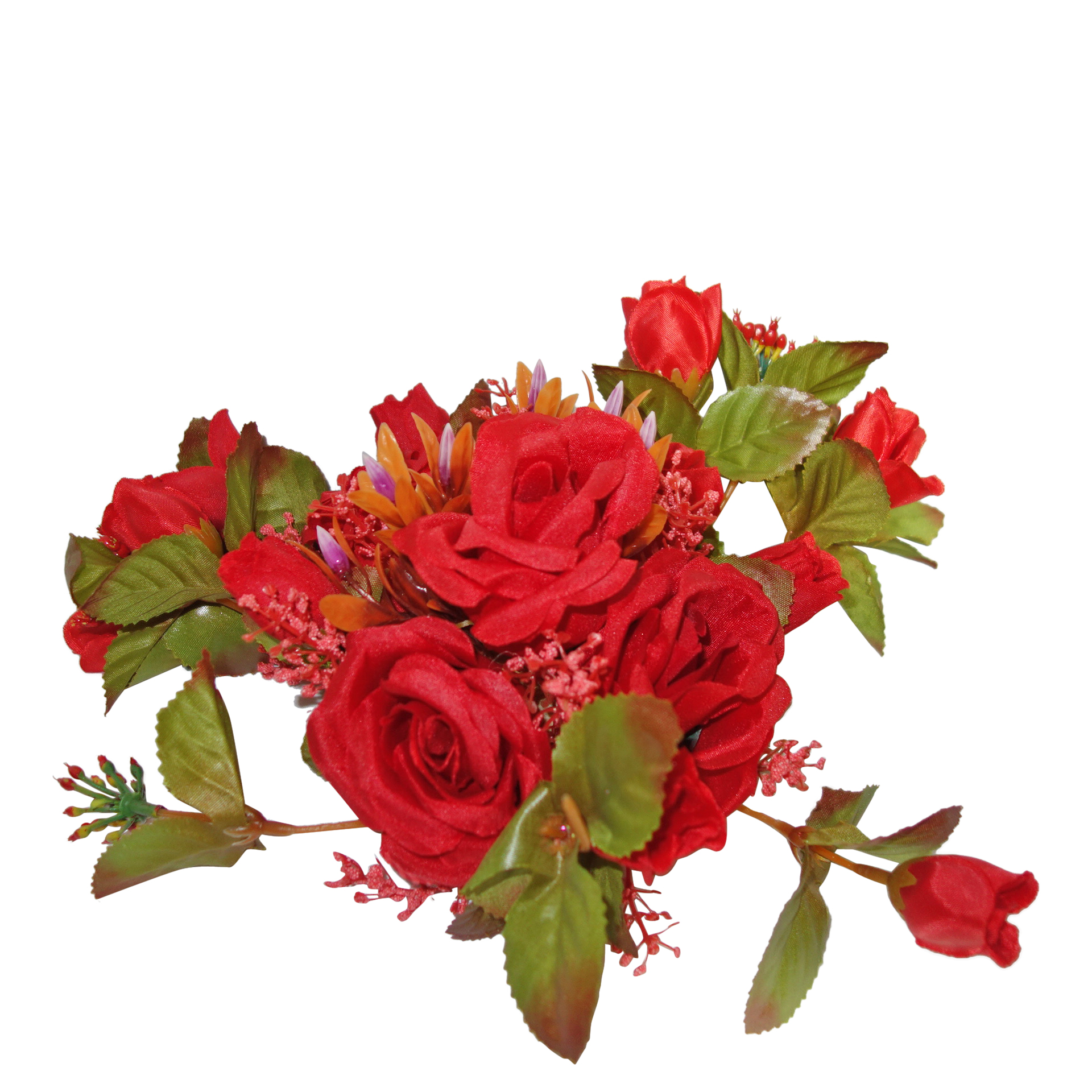 BOUQUET OF ROSE BLOOMS With Chives,>ARTIFICIAL FLOWERS