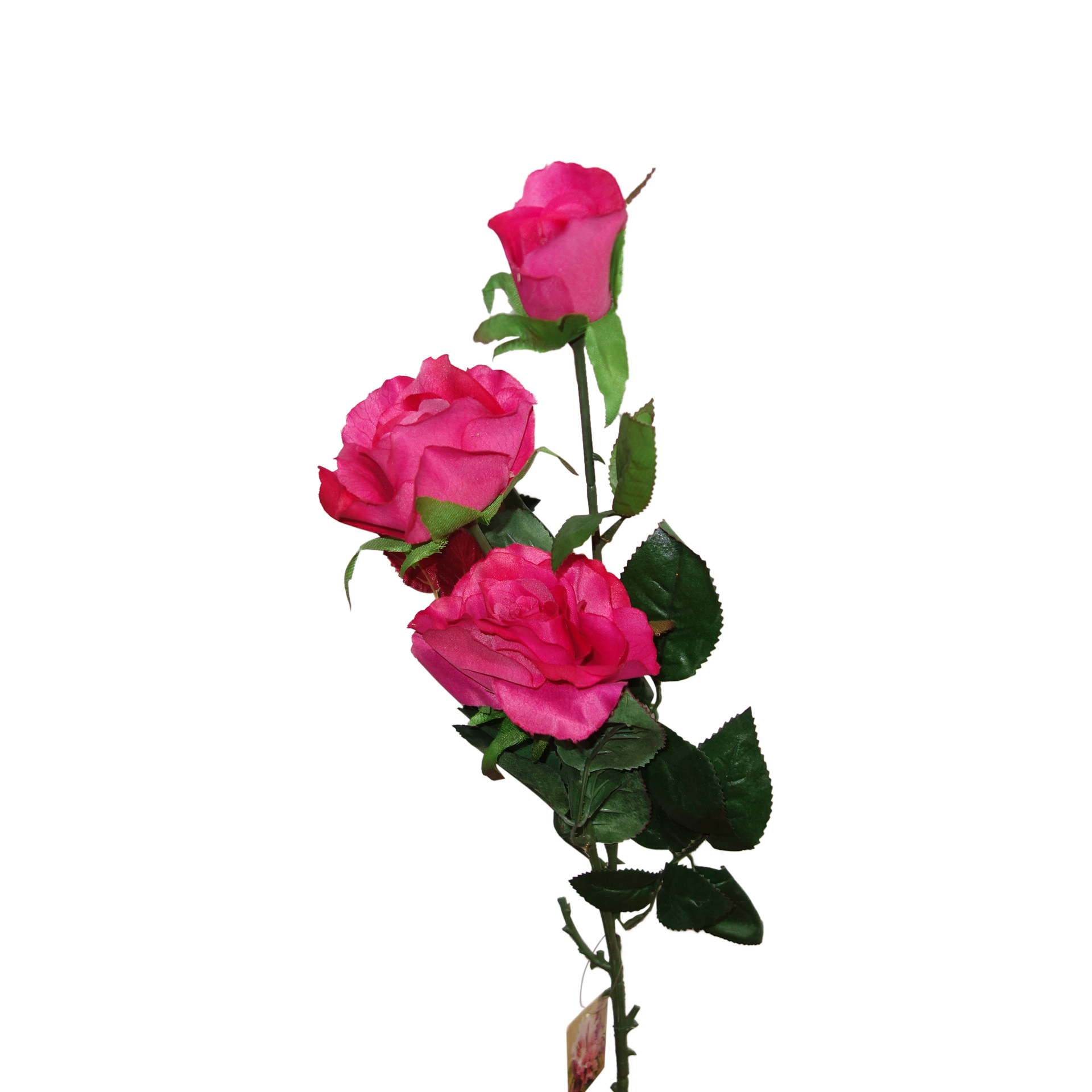 ROSE BLOOM THREE HEAD,>ARTIFICIAL FLOWERS