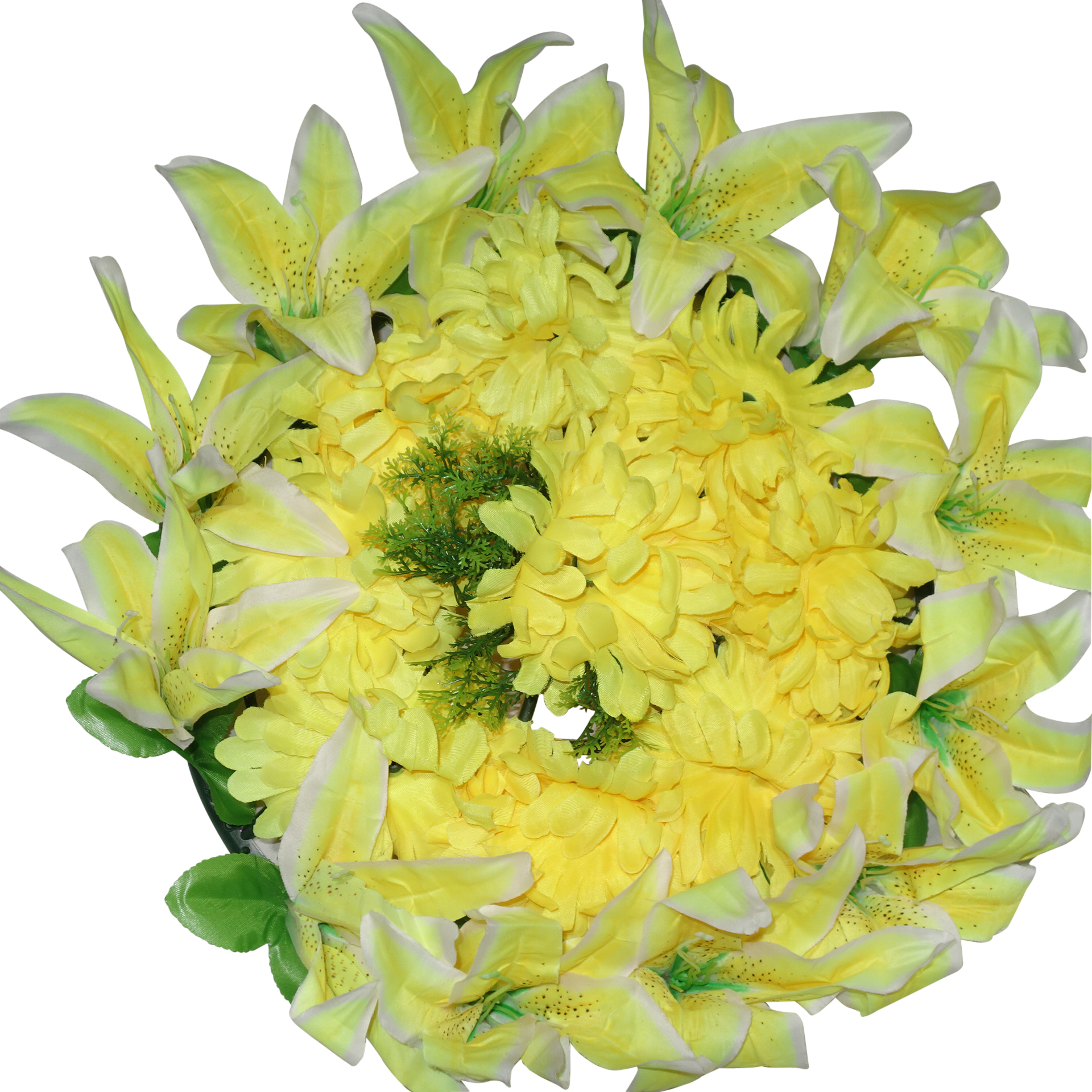 ROUND WREATH / Lillys & gerberas,>ARTIFICIAL FLOWERS