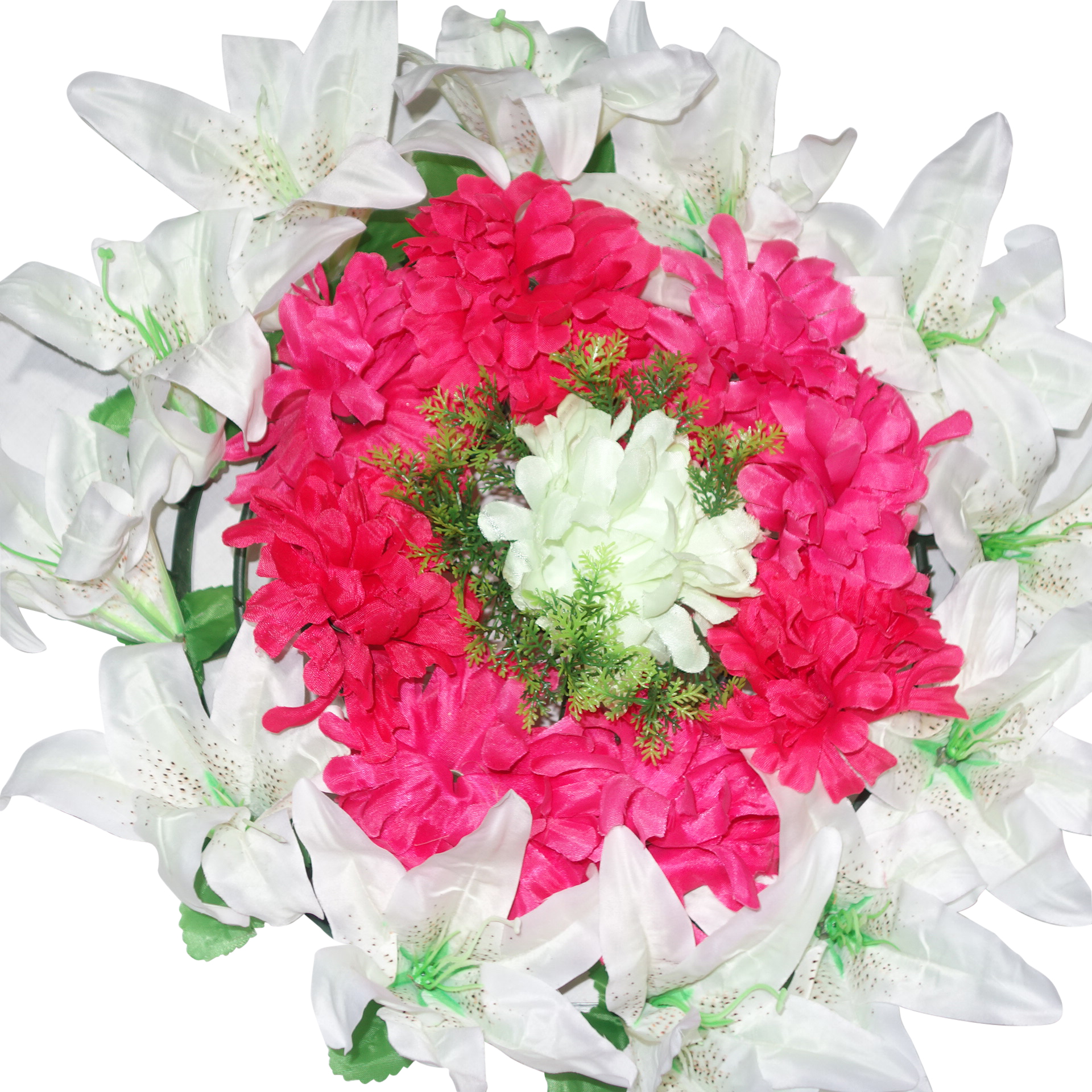 ROUND WREATH / Lillys & gerberas,>ARTIFICIAL FLOWERS