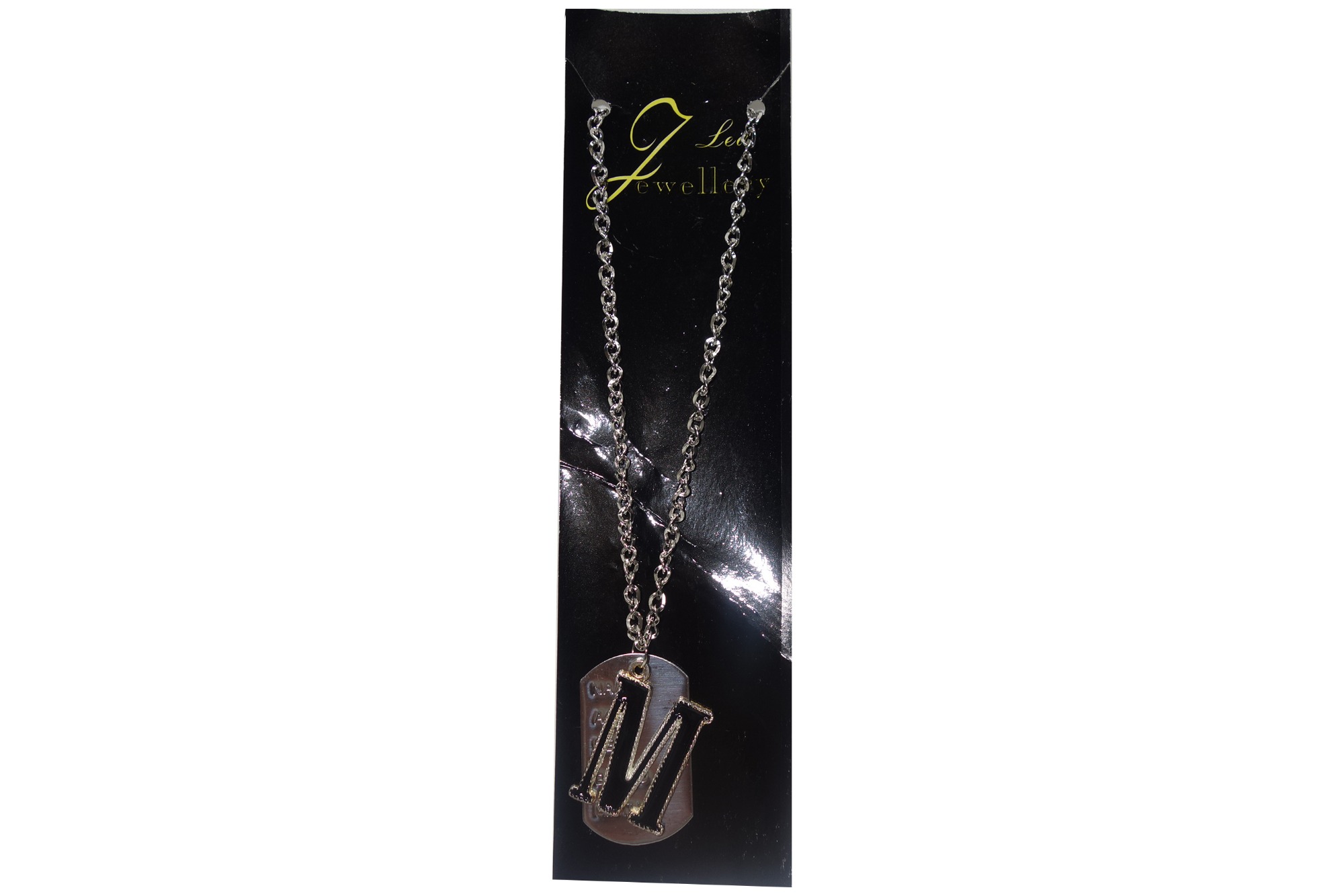 Letter Pendent With silver chain M,Pendants