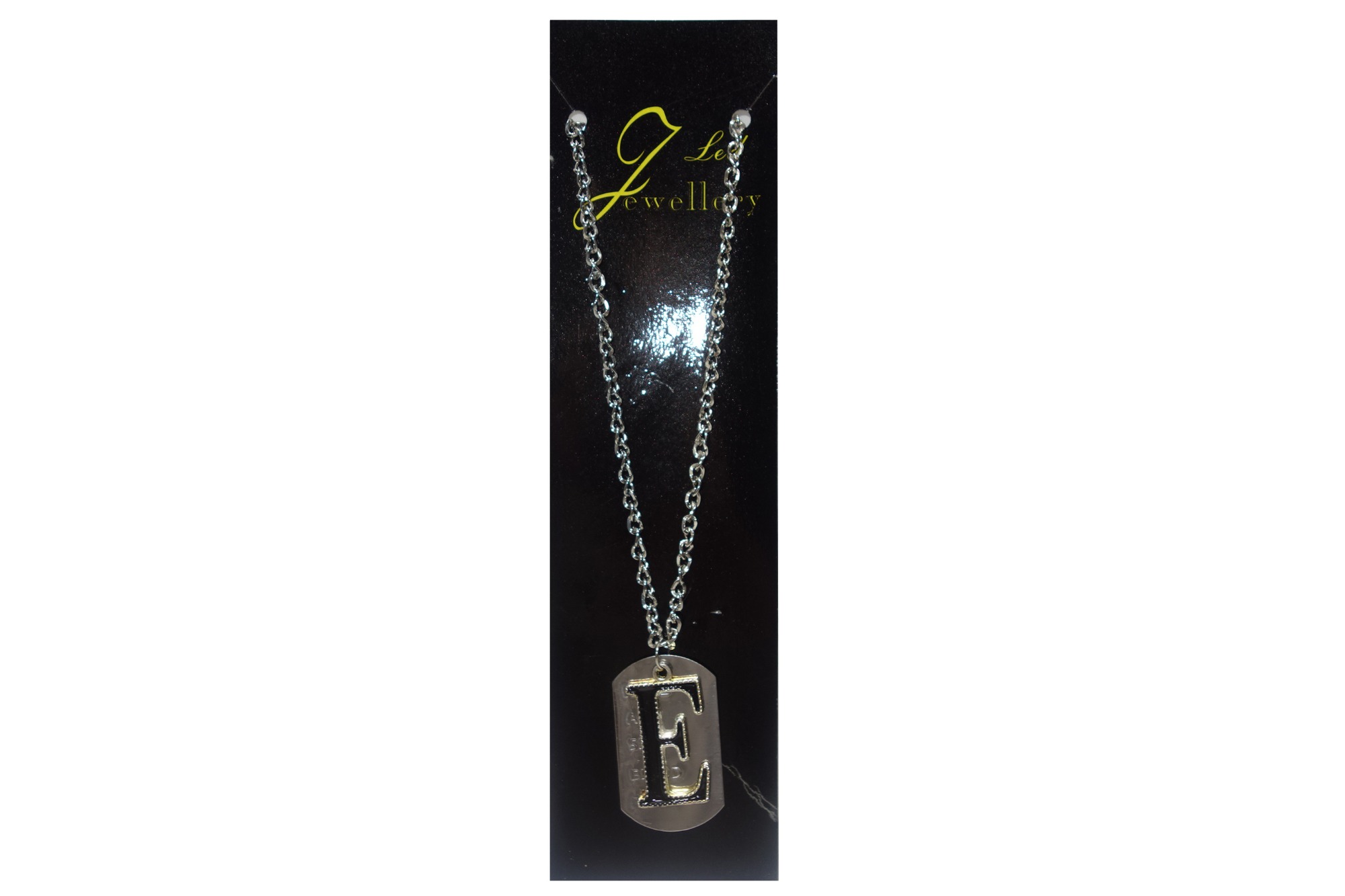 Letter pendant with silver chain E,Pendants