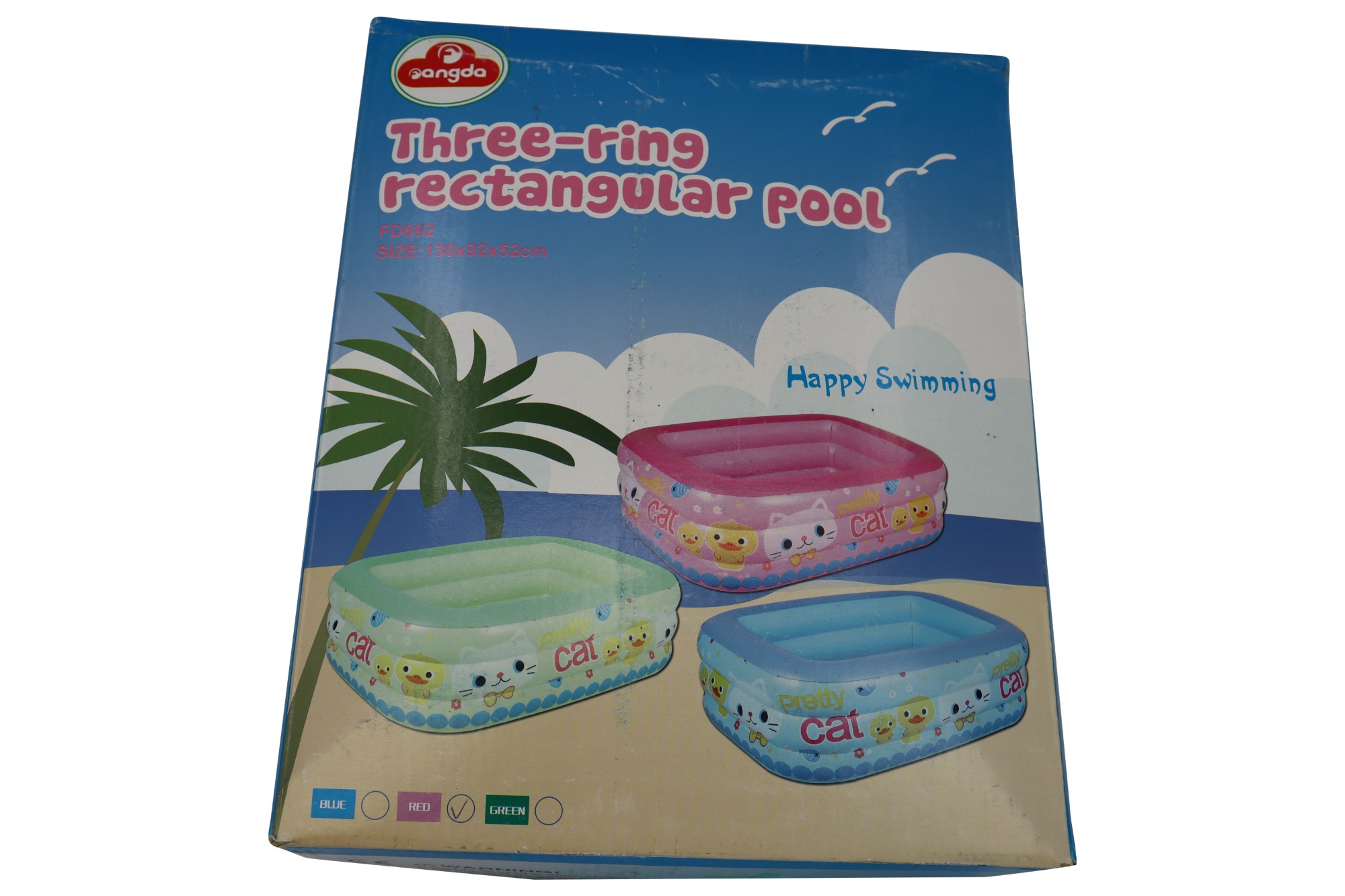 3 Ring rectangle inflatable pool,Swimming and sports