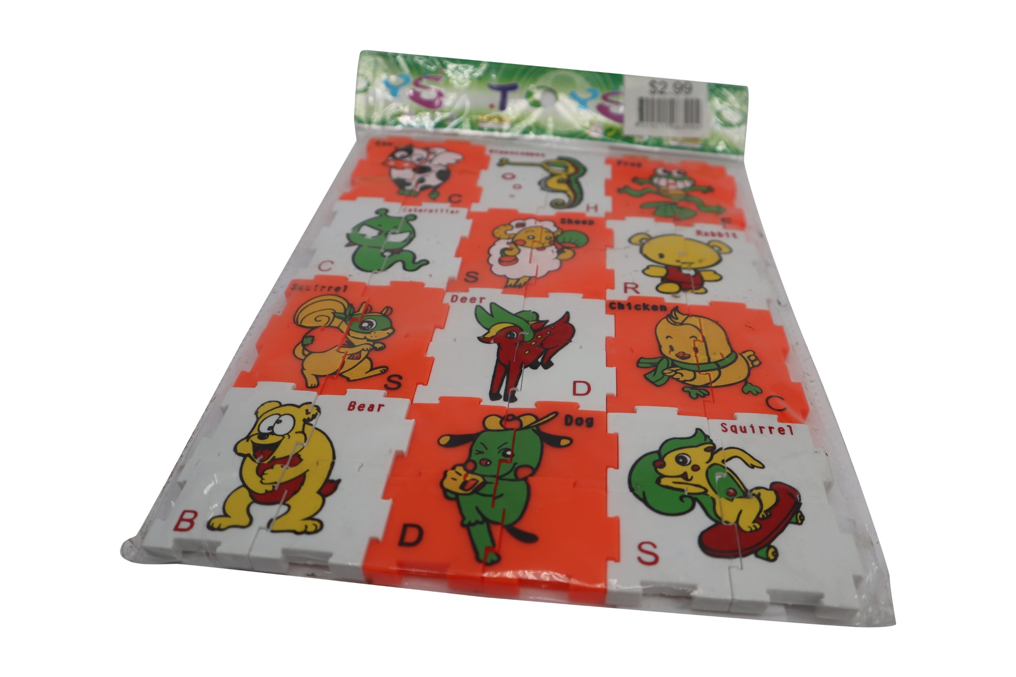 12 pc Animal puzzle,games & puzzles